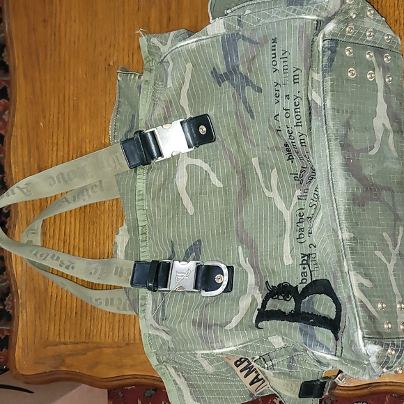 L.A.M.B. | Bags | Vintage Lamb Le Sports Sac Army Overnight Duffle Bag ...